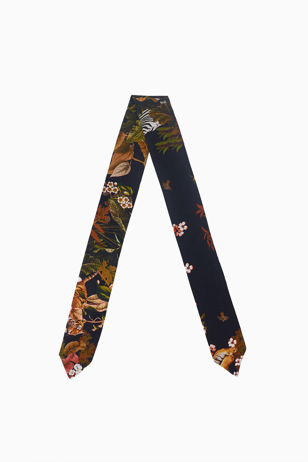 Twilly aus Seide in schwarz-braun – PIO O'KAN